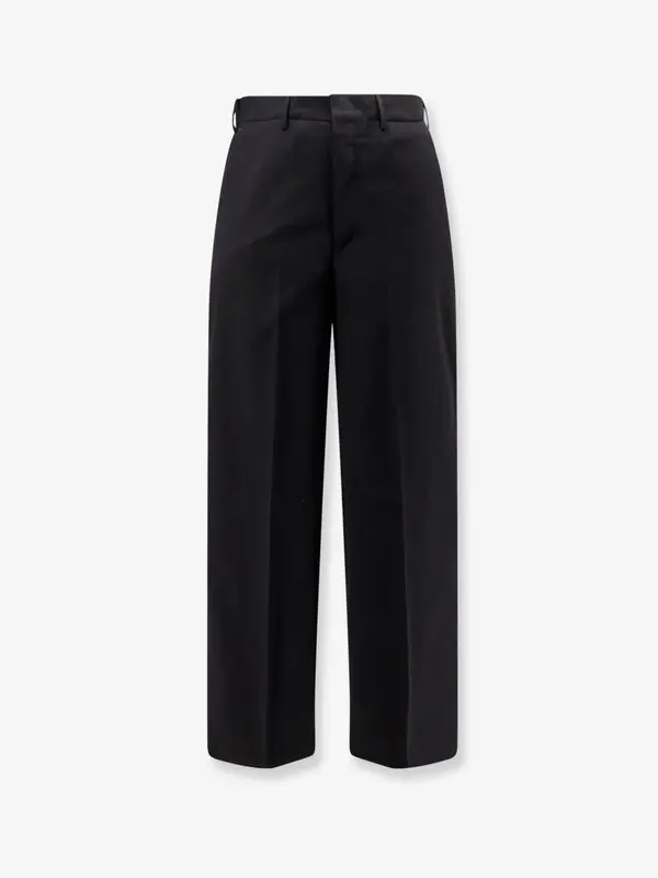 PT TORINO Cotton Dandy Fit Trousers - Black