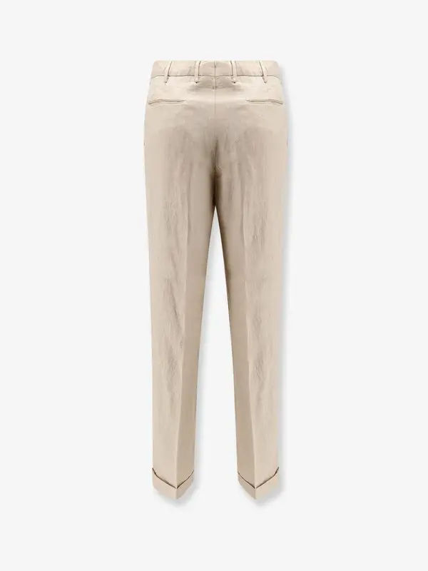 NUGNES 1920 Clarkfu Linen Tailored Trousers
