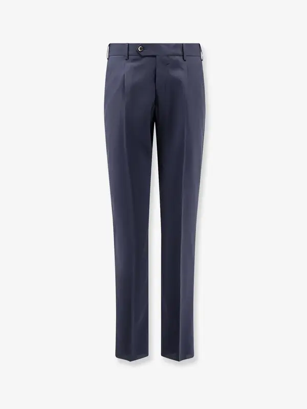 PT TORINO Virgin Wool Trousers - Blue