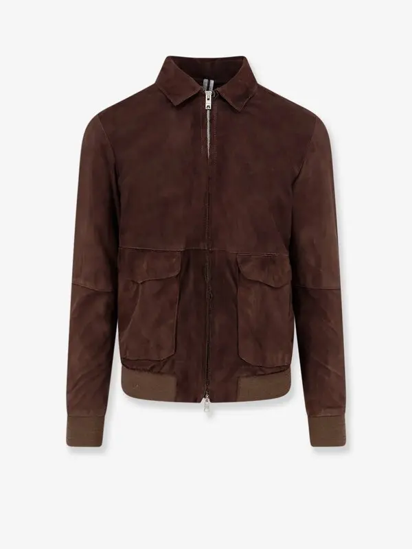 DFOUR Suede Jacket - Brown