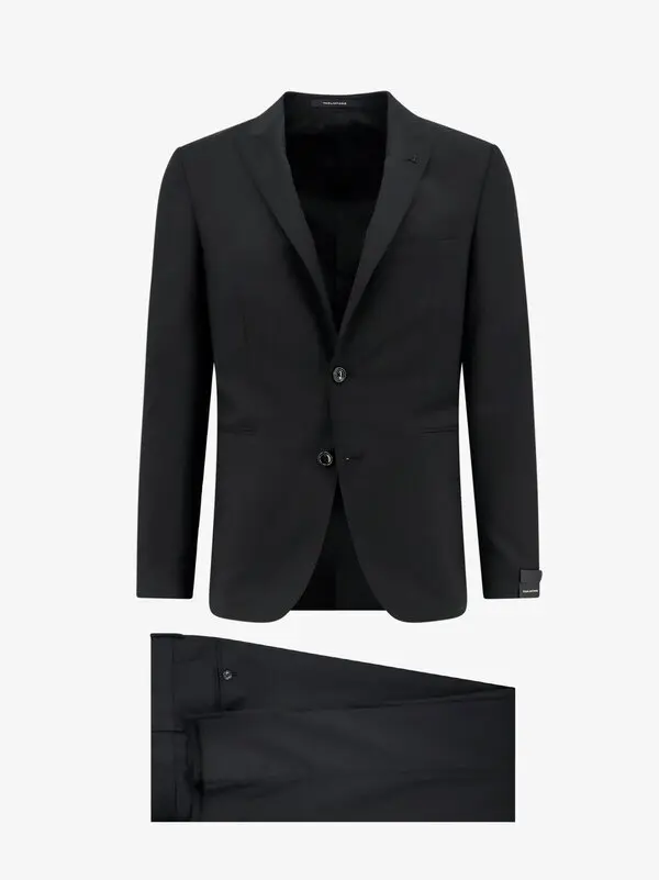 Tagliatore Virgin Wool Suit - Black