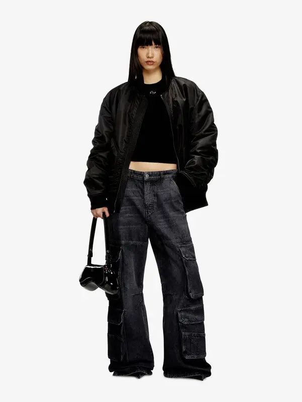 DIESEL® Crossbody Bag Patent Fabric - Black