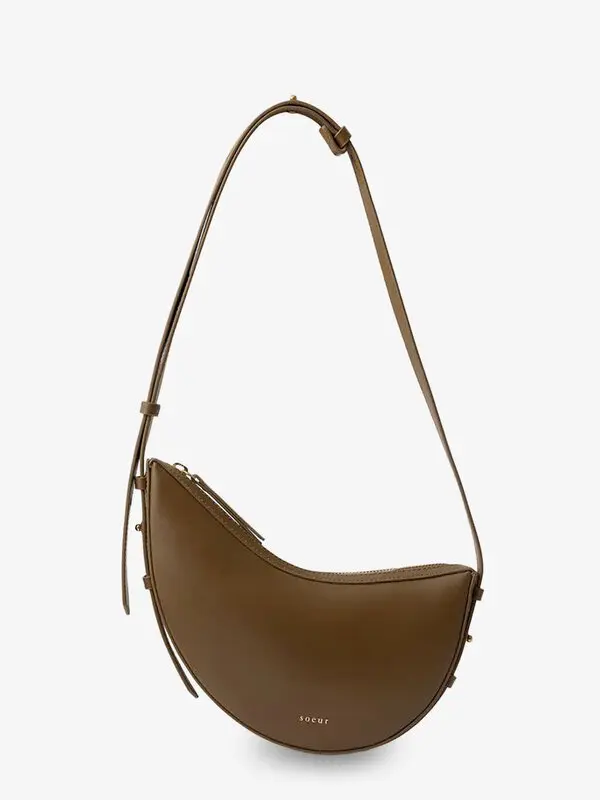 Soeur Wino Mini Leather Shoulder Bag - Brown