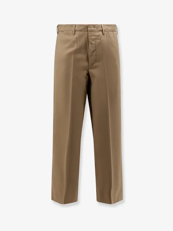 PT TORINO Cotton Dandy Fit Trousers - Brown