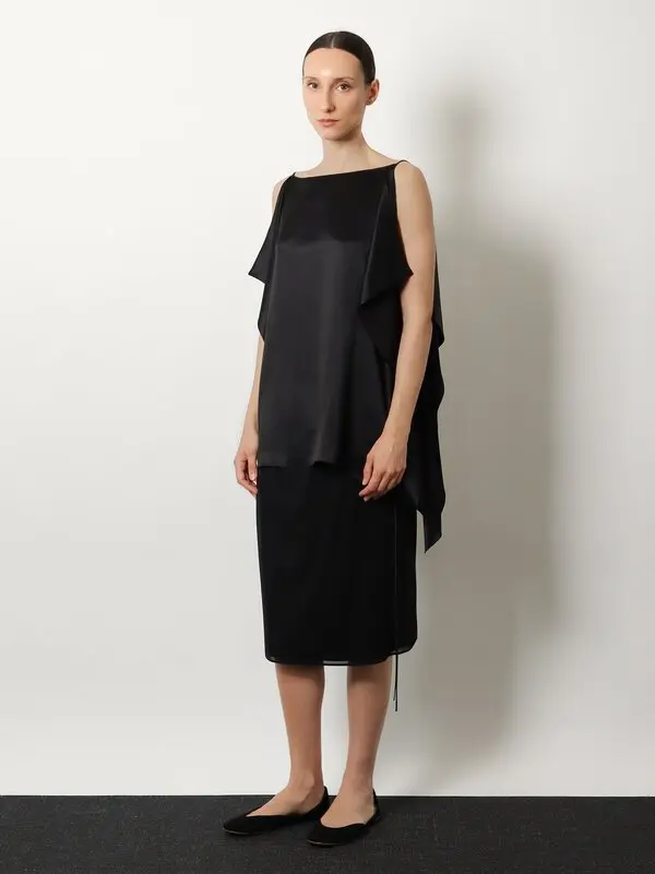 THE ROW Koray Silk Top