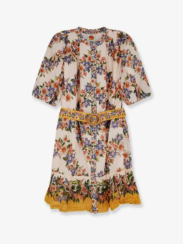 Farm Rio Cotton And Viscose Dress