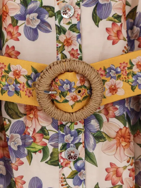 Farm Rio Cotton And Viscose Dress