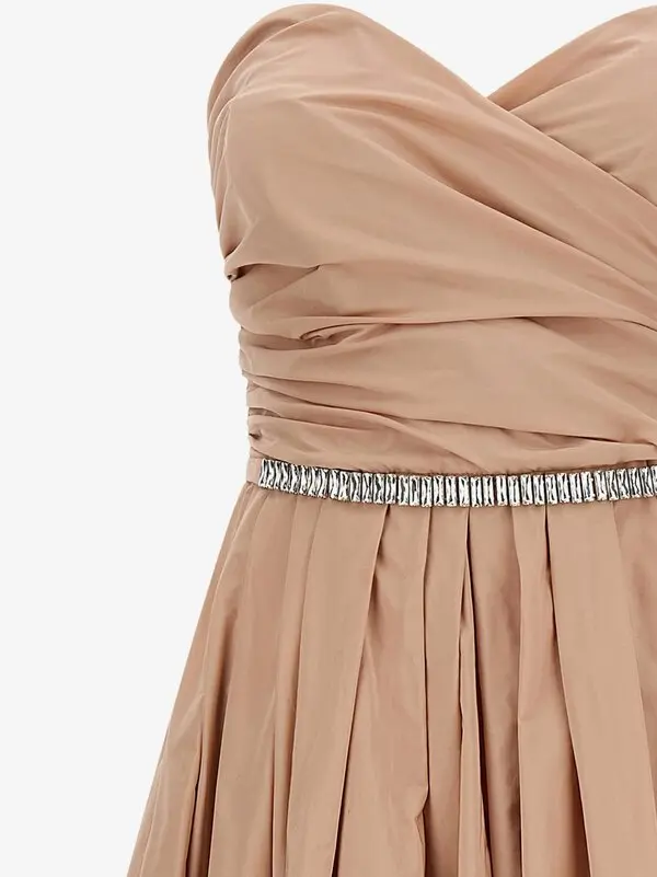 Pinko Dattero Taffeta Dress - Pink