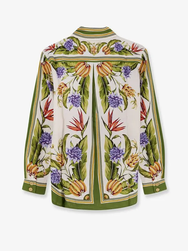 Farm Rio Tropical Print Button-down Shirt