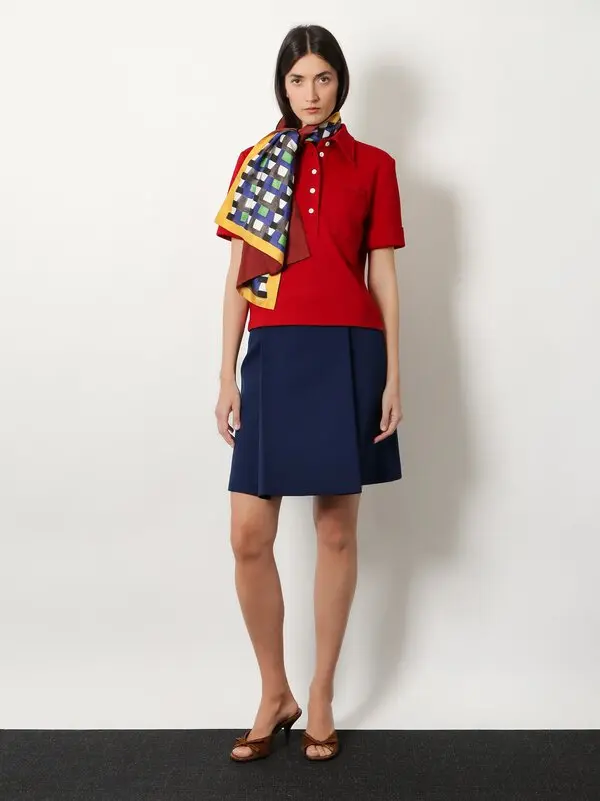 Miu Miu Multicolored Silk Scarf - Multicolor