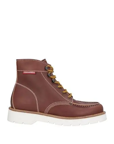 Dsquared2 Leather Ankle Boots - Brown