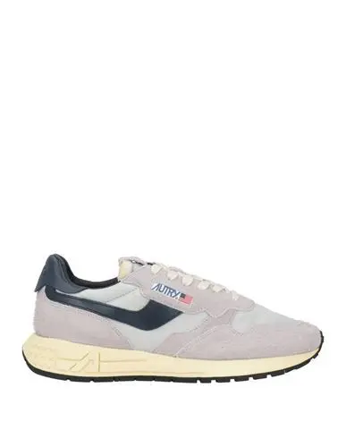 AUTRY Light Leather And Nylon Sneakers - Grey