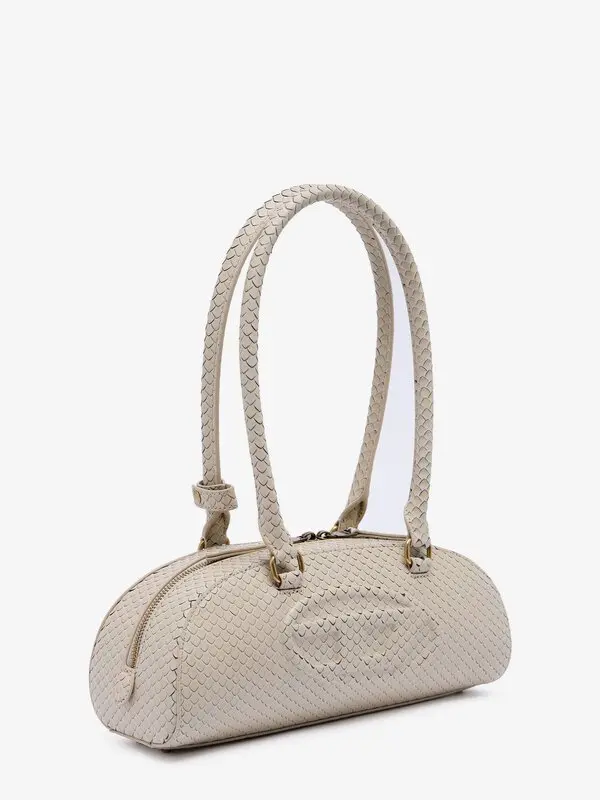 DIESEL® 1dr Python-effect Leather Shoulder Bag - Beige
