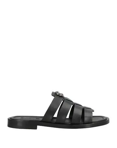 Roberto Cavalli Calfskin Sandals - Black