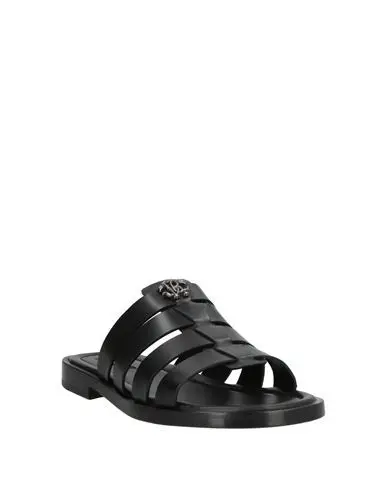 Roberto Cavalli Calfskin Sandals - Black