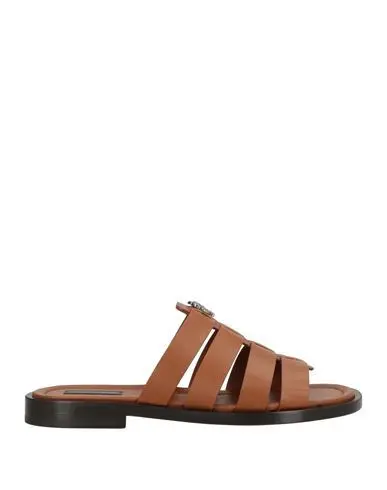 Roberto Cavalli Calfskin Sandals - Brown