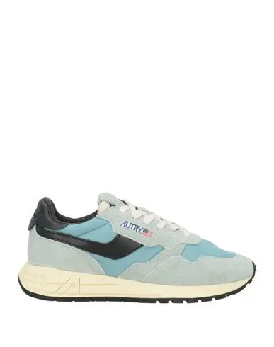AUTRY Sky Leather And Nylon Sneakers - Blue
