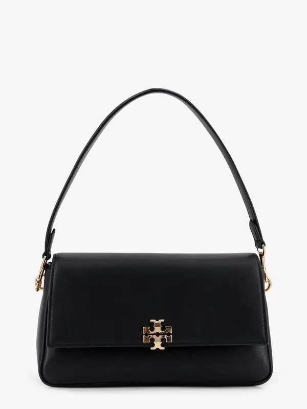 Tory Burch Charlie Leather Crossbody Bag - Black