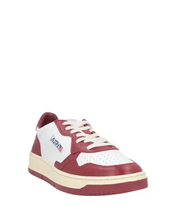 AUTRY Leather Low-top Sneakers - Red