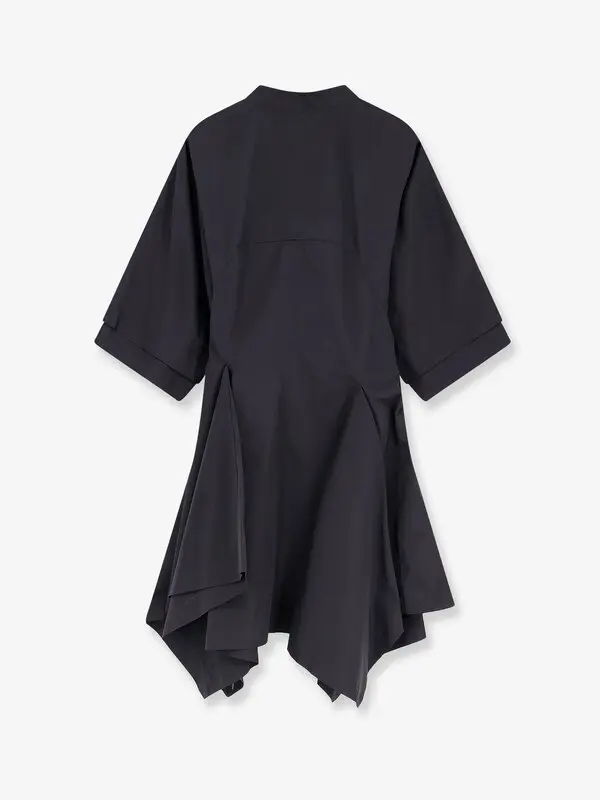 Alaïa Paneled Cotton Dress - Black