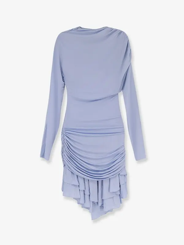 SELF-PORTRAIT Gathered Jersey Mini Dress