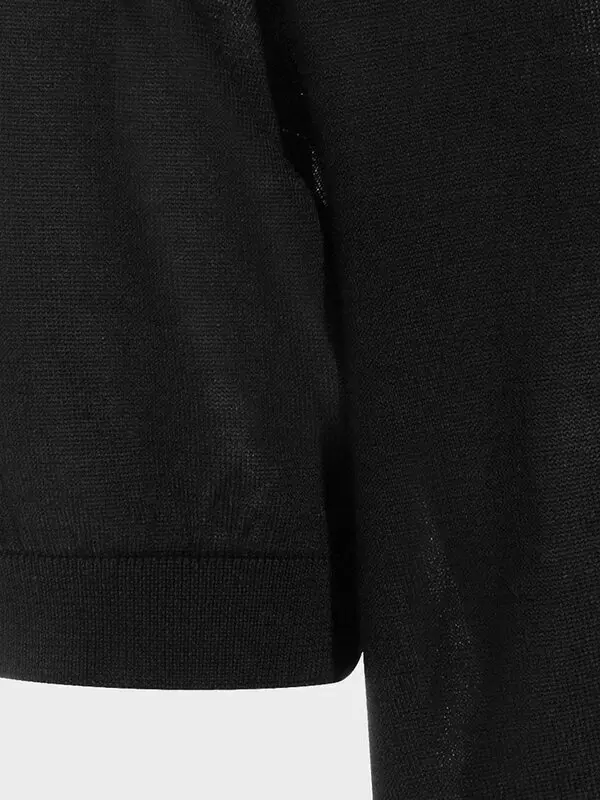 SEVEN GAUGE Lyocell Sweater - Black