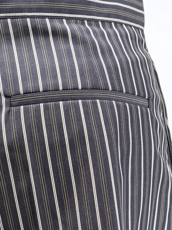 Soeur Striped Cotton Bermuda Shorts