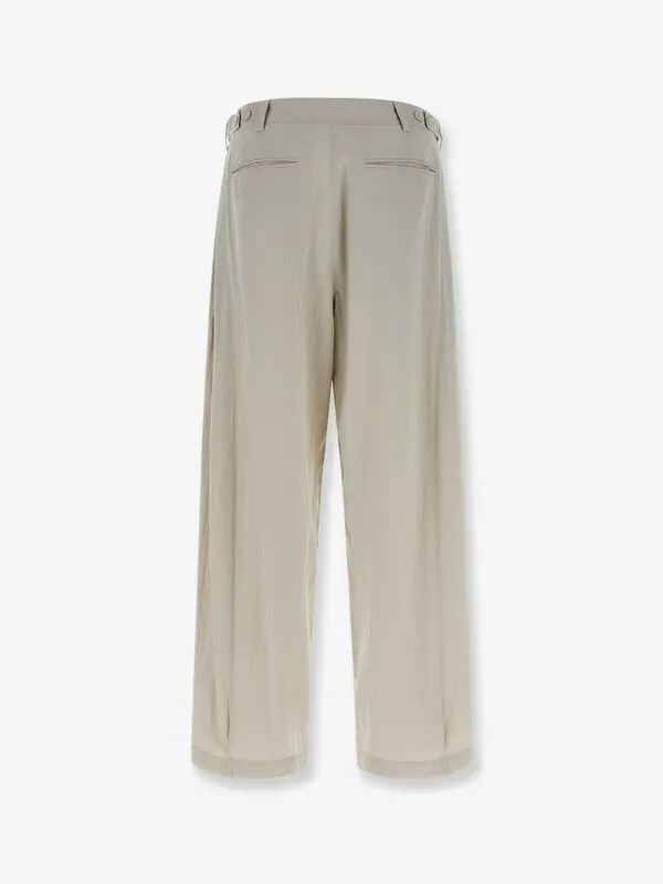 THE ROW Iven Wide Leg Trousers - Grey