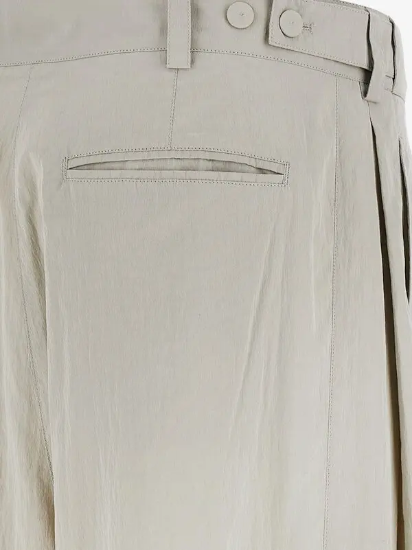 THE ROW Iven Wide Leg Trousers - Grey
