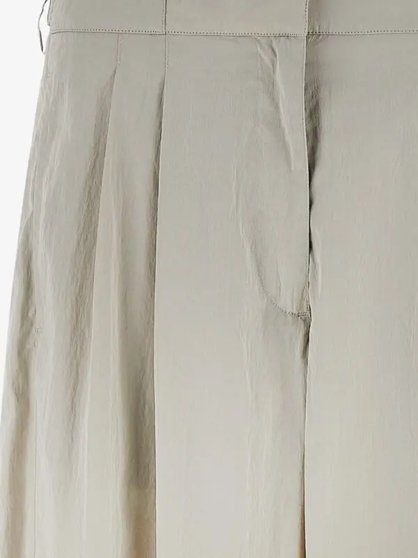 THE ROW Iven Wide Leg Trousers - Grey