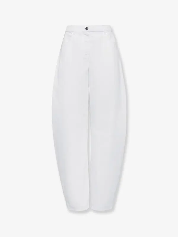 Alaïa Curved Denim - White