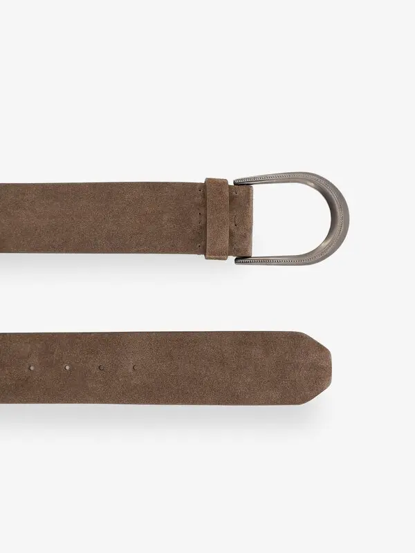 Brunello Cucinelli Suede Belt - Beige