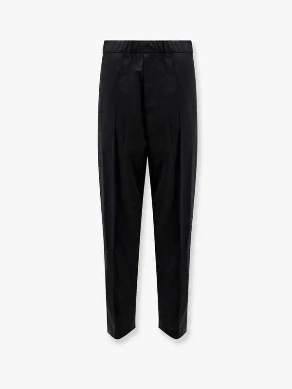 SEVEN GAUGE Wool Trousers - Black