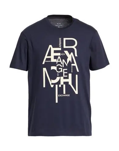 Armani Exchange T-shirt Midnight Size Pima Cotton - Blue