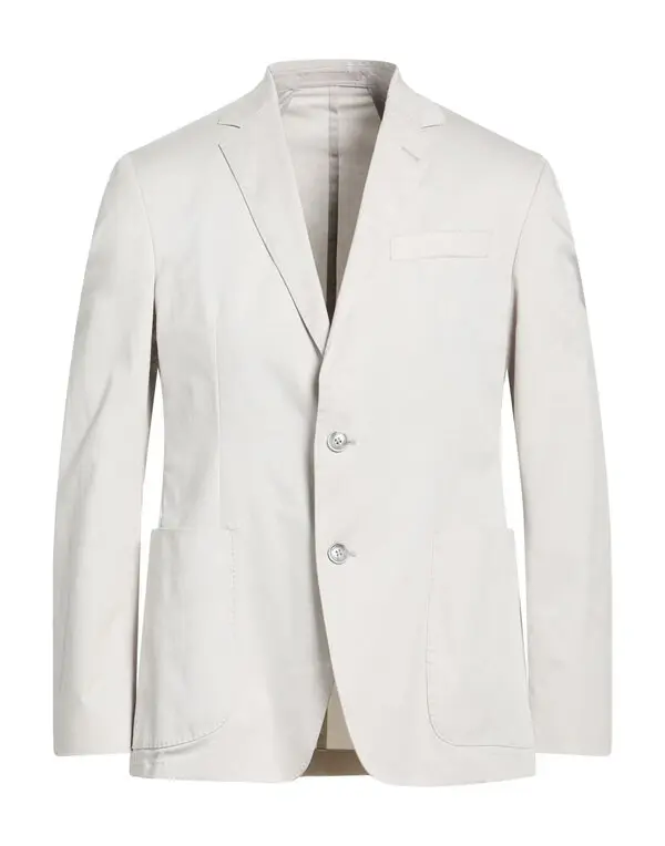HACKETT Single-breasted Blazer - Light Grey