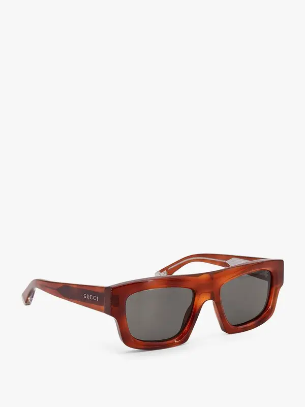 Gucci Acetate Rectangle Sunglasses