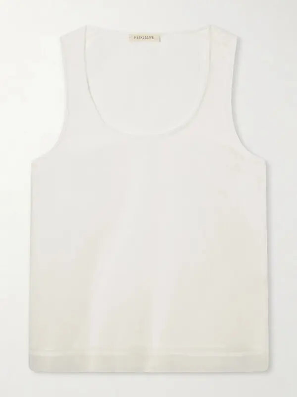 HEIRLOME Elaine Silk-organza Tank Top