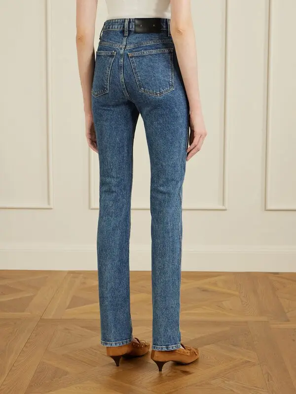 Khaite Daria High-rise Slim-leg Jeans