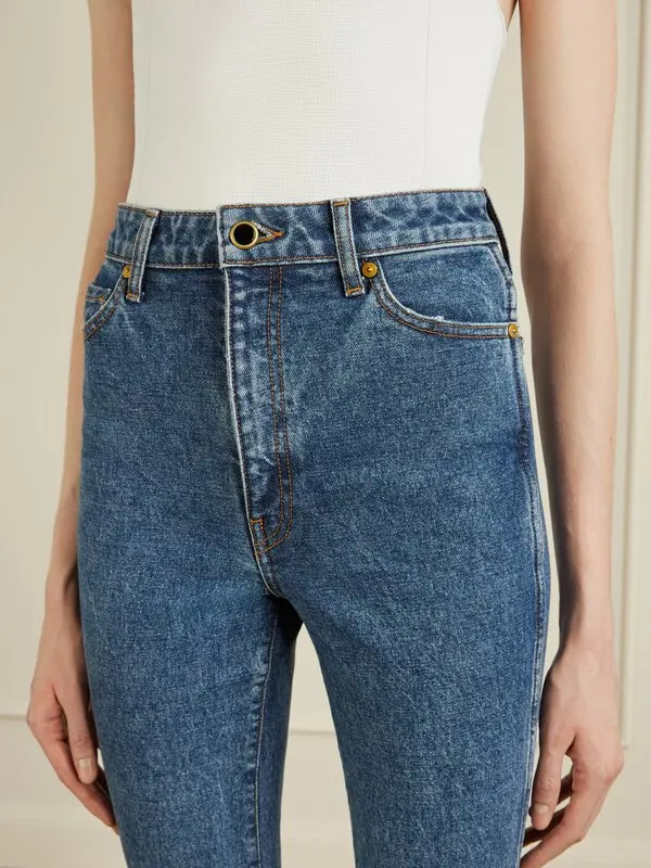 Khaite Daria High-rise Slim-leg Jeans