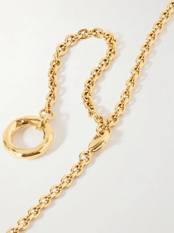 Chloé Gold-tone And Enamel Necklace