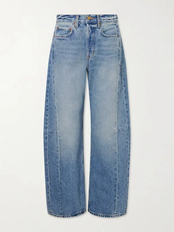 B Sides Slim Lasso High-rise Wide-leg Jeans