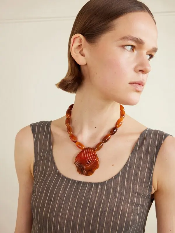 JULIETTA Silver-tone 'symi' Shell And Resin Necklace