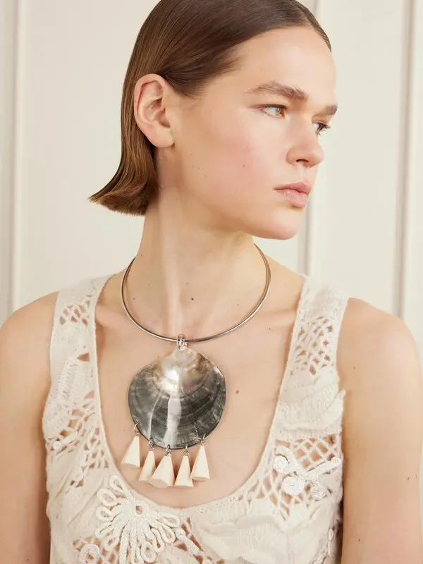 JULIETTA Nacre Shell Collar Necklace