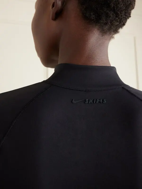 SKIMS Nike × Matte Mock-neck Full-zip Jacket - Black