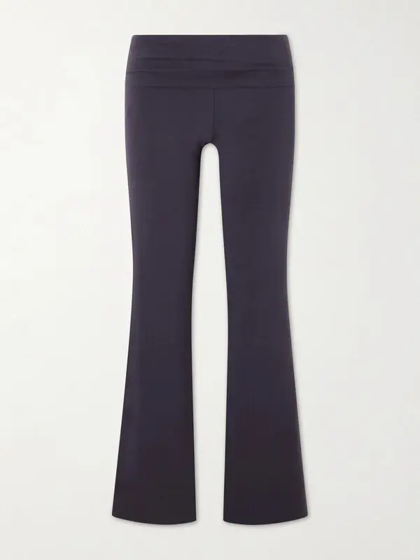 SKIMS Stretch-cotton Jersey Foldover Pants