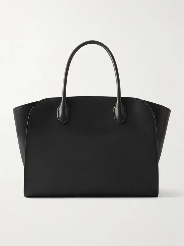 THE ROW Marlo 12 Leather Tote - Black