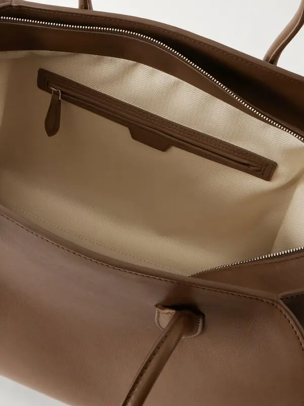 THE ROW Marlo 14 Leather Tote - Brown