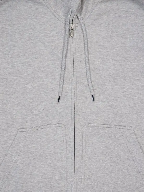 Brunello Cucinelli Zip-up Drawstring Hooded Sweatshirt