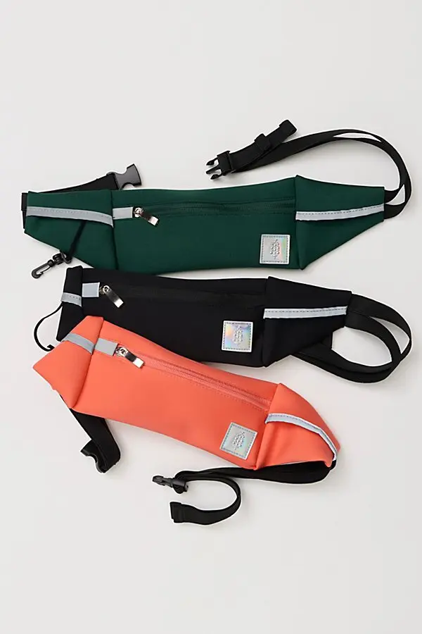 Free People Reflective Runner Belt Bag - Black