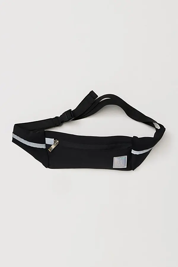 Free People Reflective Runner Belt Bag - Black